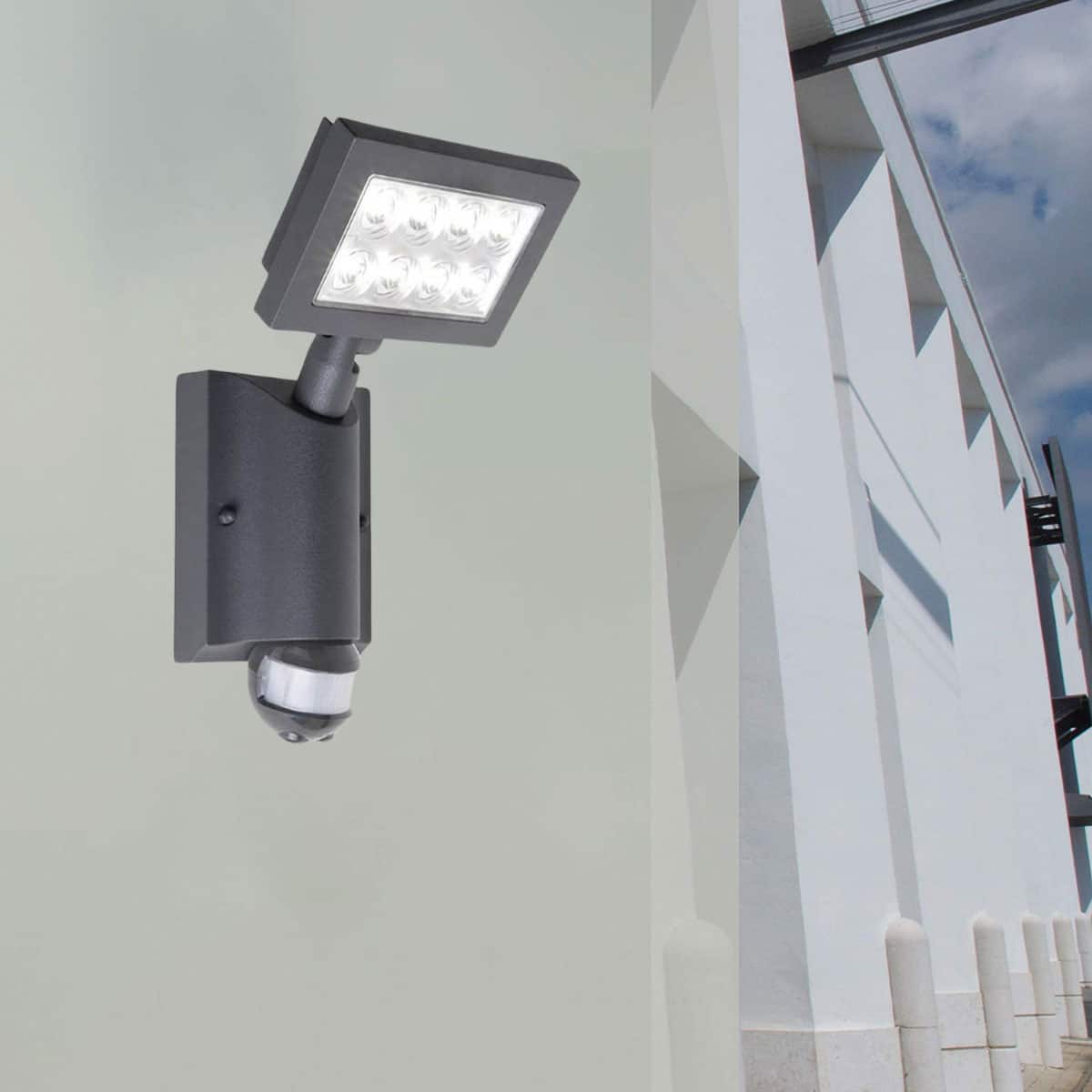 NEVADA Outdoor Wall Light with sensor-6101S - Ecolux
